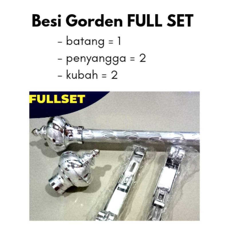 Jual BESI BATANG TONGKAT GORDEN FULLSET UKURAN 75CM 100CM 150CM | Shopee Indonesia