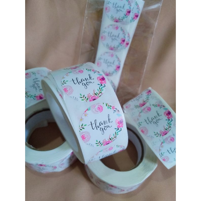 Jual STIKER LABEL THANK YOU KECIL (50pcs) | Shopee Indonesia