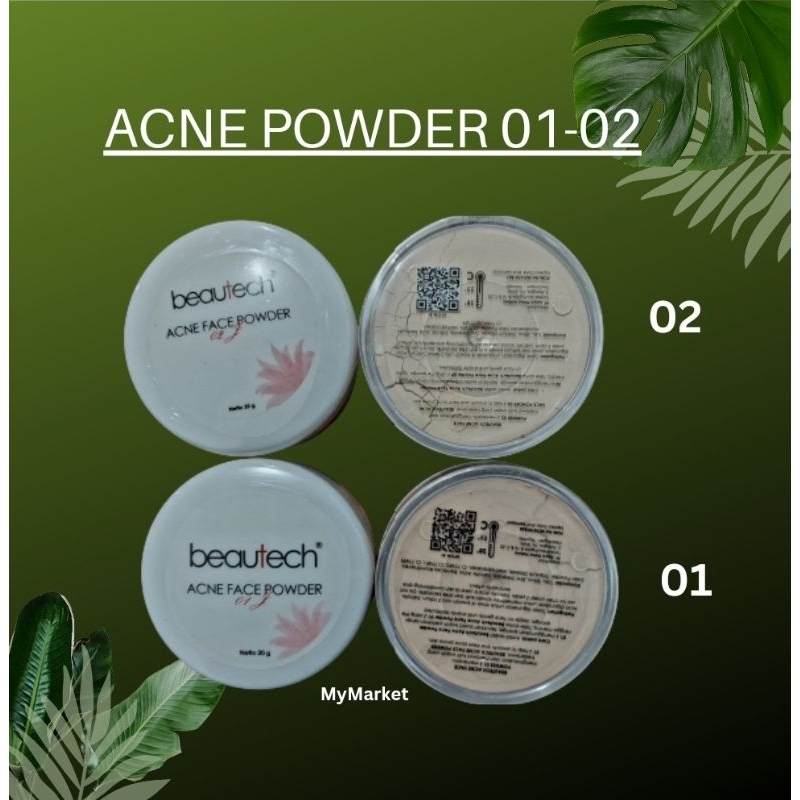 Jual BEAUTECH ACNE FACE POWDER 01-02(SA) Bedak Tabur | Shopee Indonesia