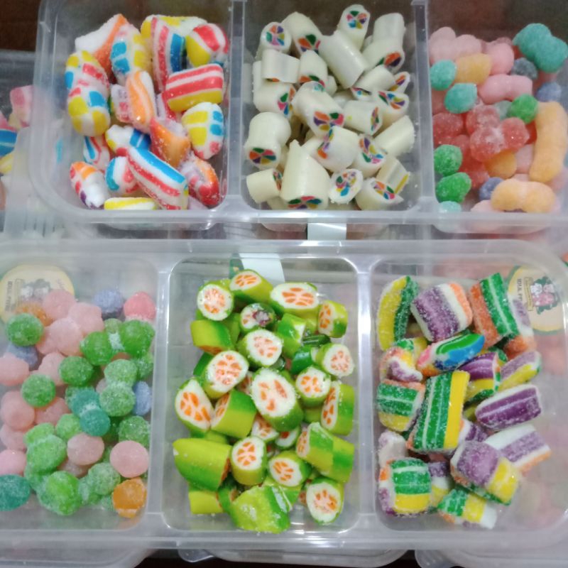 Jual PERMEN VIRAL 3 SEKAT/ MARBLE CANDY/ STICKY CANDY/ PILLOW CANDY ...