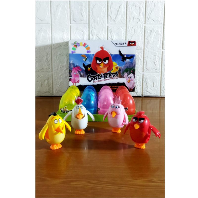Jual Mainan Telur Surprise Egg CRAZY BIRD DEFORMATION EGG 1PCS JT8001 Telor surprise | Shopee ...