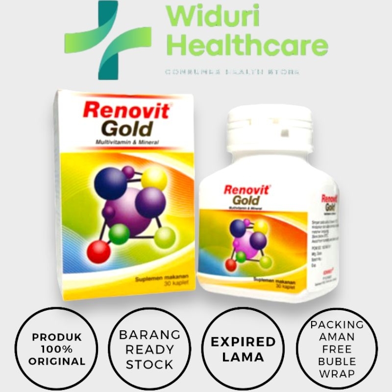 Jual renovit gold botol 30 tablet | Shopee Indonesia