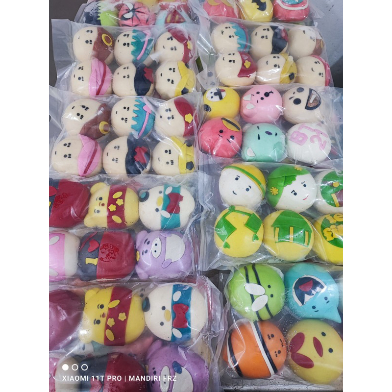 Jual Karapao Bakpao karakter bapao lucu mix per pack (bapao jumbo ...