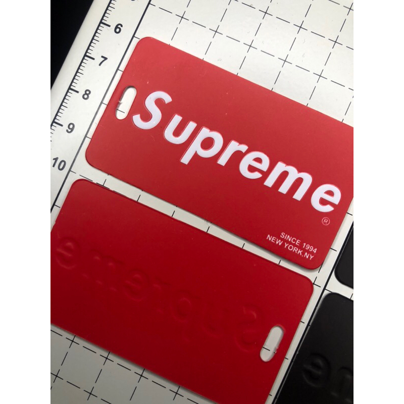 Jual SUPREME TAG EMBBOS LOGO SUPER PREMIUM CO 1X DI KIRIM 600PCS ...