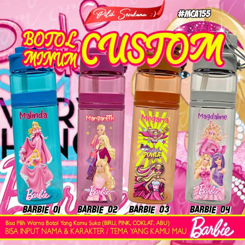 Jual Botol minum custom anak tema Barbie | Shopee Indonesia