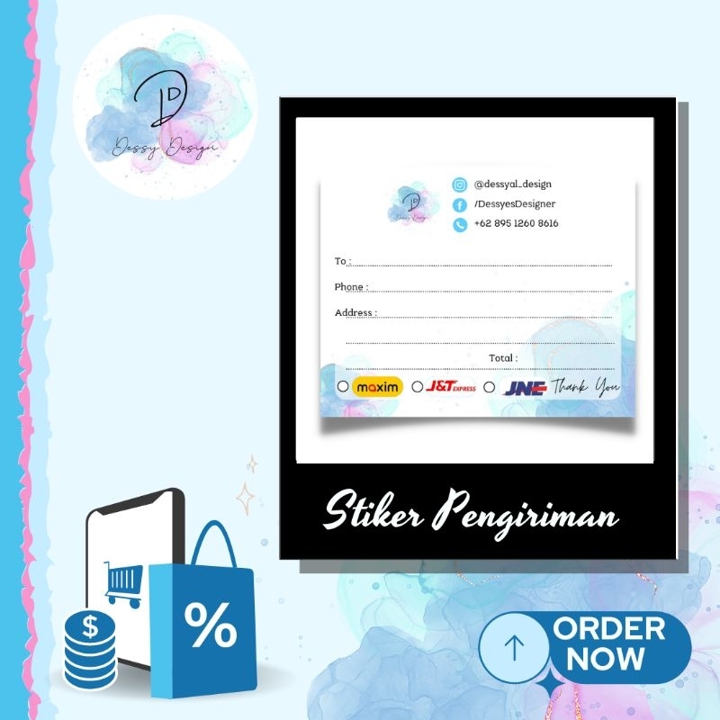 Jual Stiker Pengiriman || 80 lembar (ukuran 10 cm x 8 cm) | Shopee ...