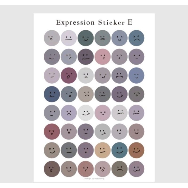 Jual KIYOWO 1 PCS SMILEY FACE STICKER EMOJI DECO JURNAL DIARY SCRAPBOOK ...