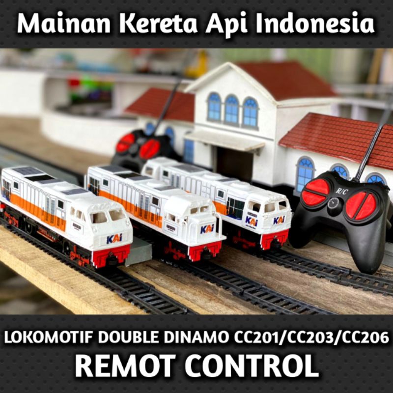 Jual Mainan kereta api REMOTE CONTROL/RC bisa berjalan maju mundur ...