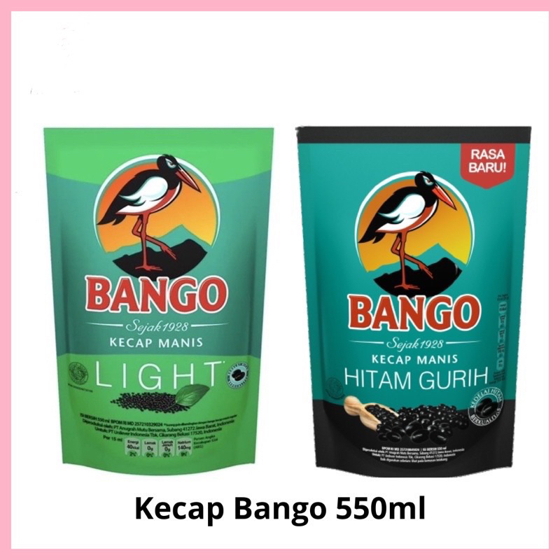 Jual Bango Kecap Manis Light Hitam Gurih Refill 550ml 550 ml 520ml ...