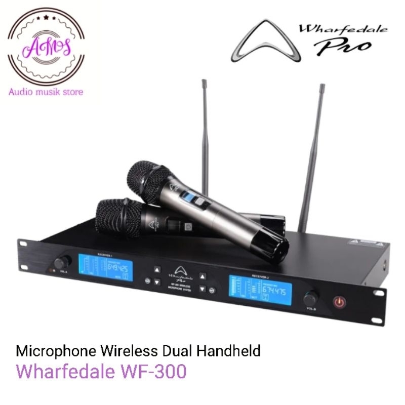 Jual WHARFEDALE WF 300/MICROPONE WIRELESS DOUBLE HANDHELD WHARFEDALE WF300 ORIGINAL | Shopee ...