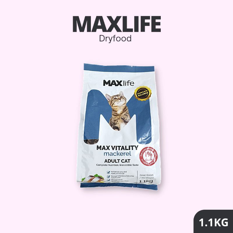 Jual MAXLIFE Cat Dry Food Kemasan 1.1Kg - Maxlife Makakan Kering Anak ...