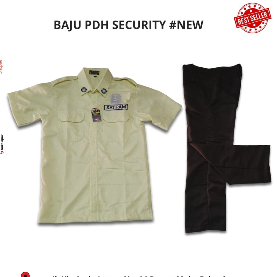 Jual SERAGAM PDH CREAM SATPAM/SECURITY,SERAGAM SECURITY PDH CREAM ...