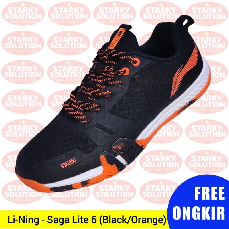 Jual Sepatu LINING SAGA LITE 6 Bulutangkis Badminton Original - Black ...