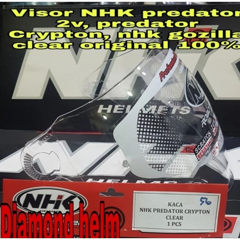 Jual VISOR HELM NHK CRYPTON | GOZILLA | PREDATOR 2V | CLEAR ORIGINAL ...