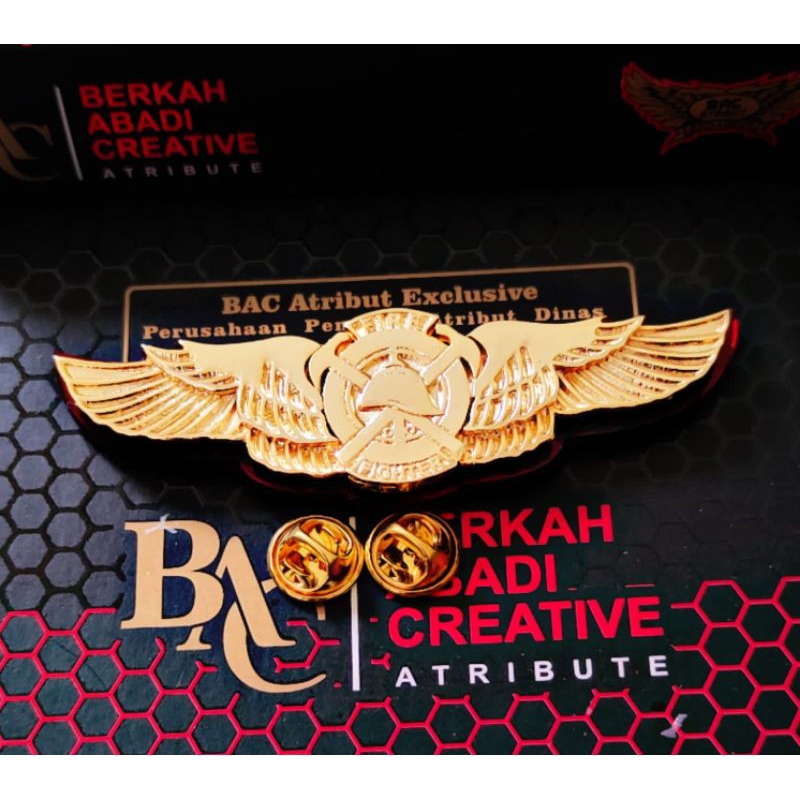 Jual Pin Wing Pemadam/ Damkar Gold Plated | Shopee Indonesia