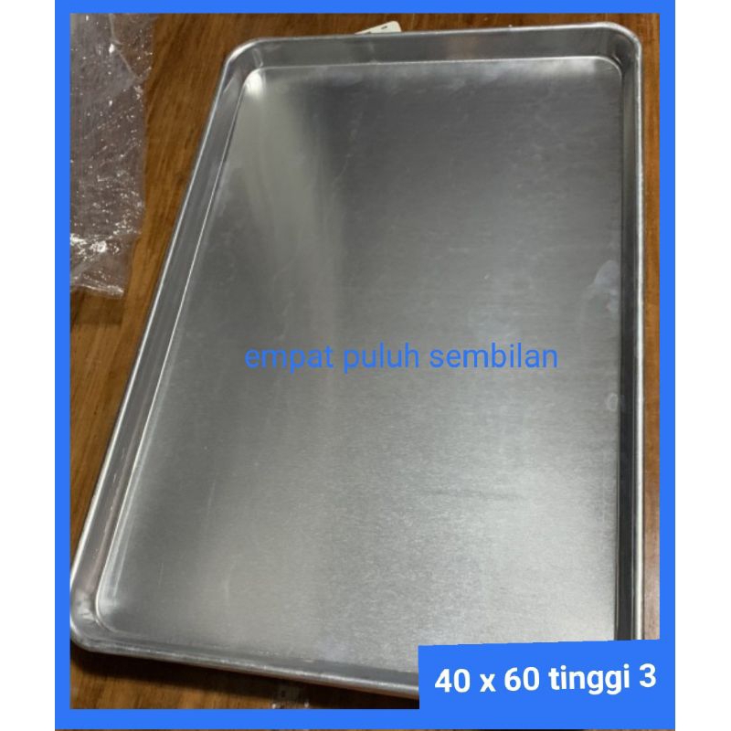 Jual 1 BIJI loyang oven tray 40 x 60 tinggi 3 TEBAL PRESS / tatakan kue ...