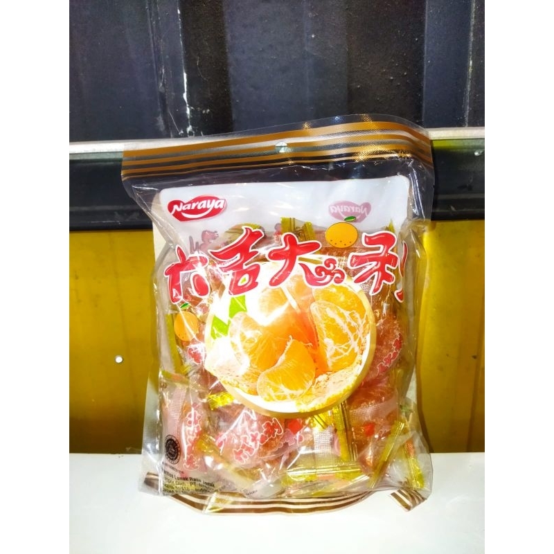 Jual NARAYA Jelly Jeruk 500g Orange Candy | Shopee Indonesia