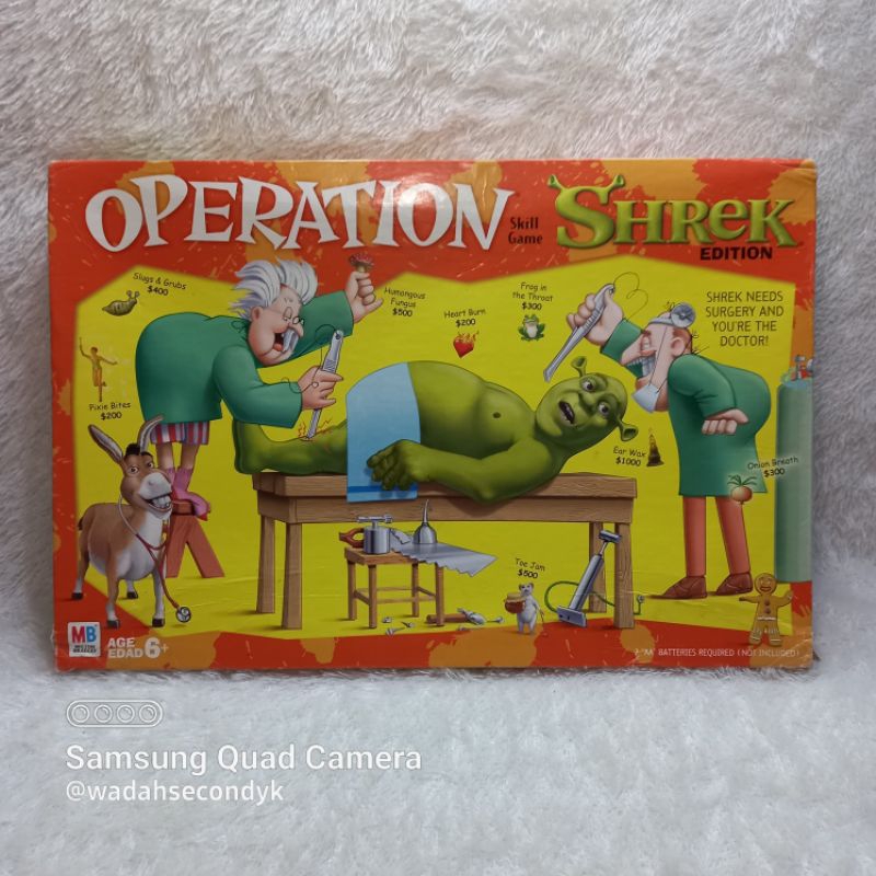Jual Milton Bradley Operation Shrek Board Hasbro Games | Shopee Indonesia