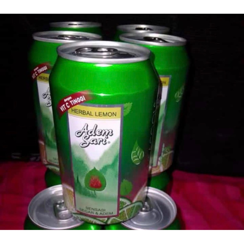 Jual ADEM SARI RASA HERBAL LEMON KALENG 320ml | Shopee Indonesia