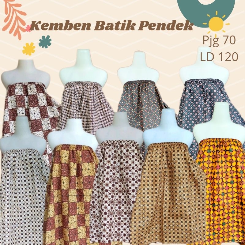 Jual Kemben batik pendek salon spa facial creambath basahan pijat mandi ...