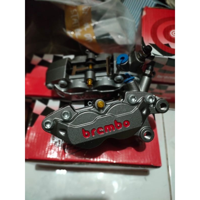 Jual kaliper depan brembo 4 piston kaliper axial 4p | Shopee Indonesia