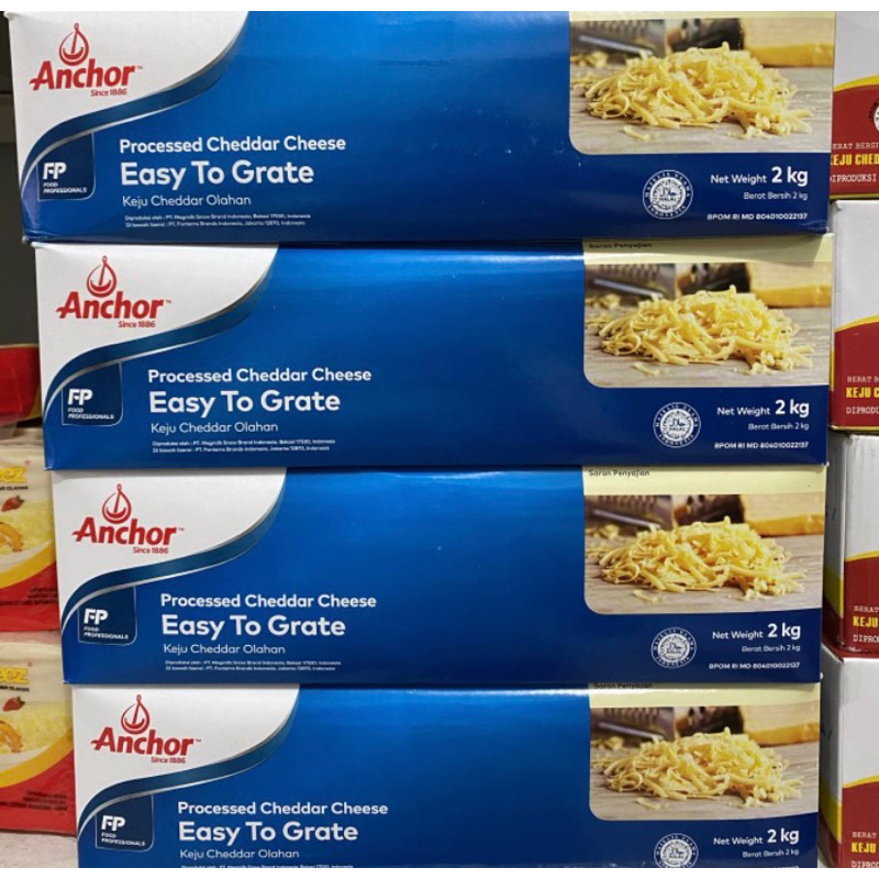 Jual Anchor cheddar cheese 2kg (exp nov 2024) | Shopee Indonesia