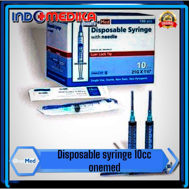 Jual Disposable syringe 10cc Onemed - Syringe 10ml ( Eceran ) Syringe ...
