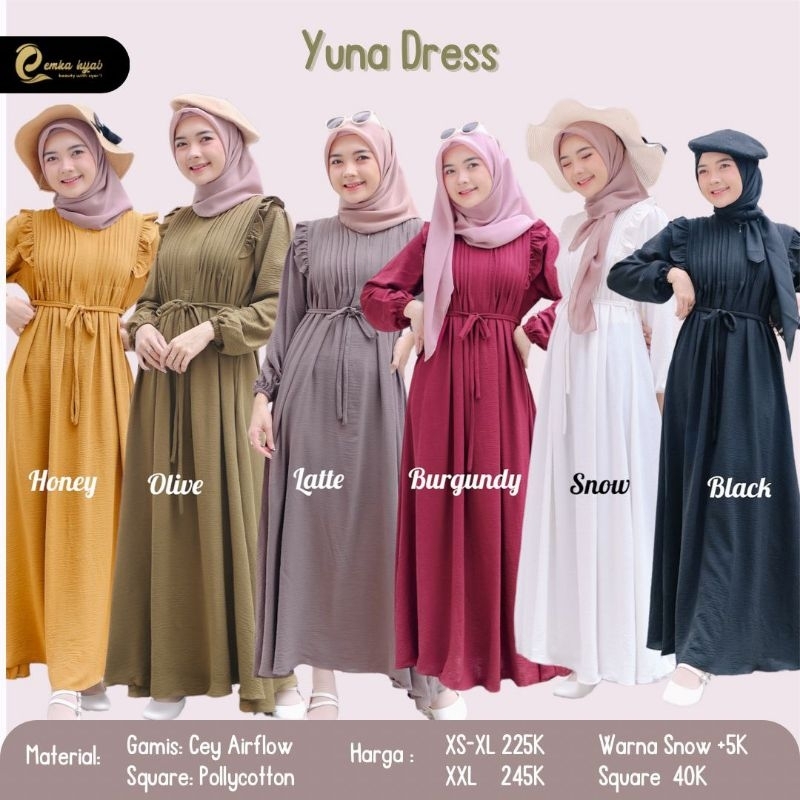 Jual Yuna dress Emka hijab | Shopee Indonesia