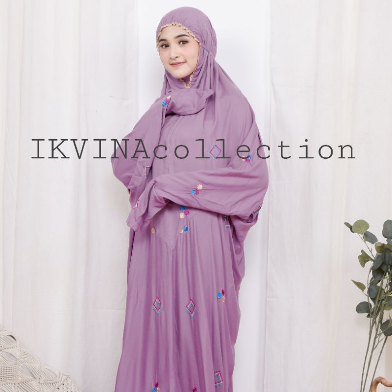Jual Mukena Terusan Dewasa Bordir Gradasi Mukenah Lajuran Jumbo ...
