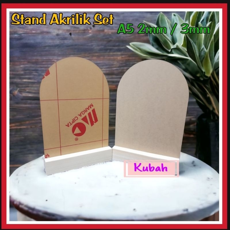 Jual Akrilik Stand Kayu A5 / Akrilik 2MM A5 / Akrilik 3MM A5 | Shopee ...