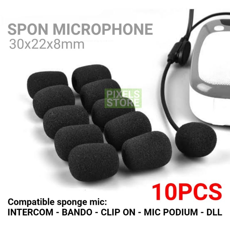 Jual 10pcs Busa Spon Mic Gaming Intercom Bando Clip on Headset | Shopee ...