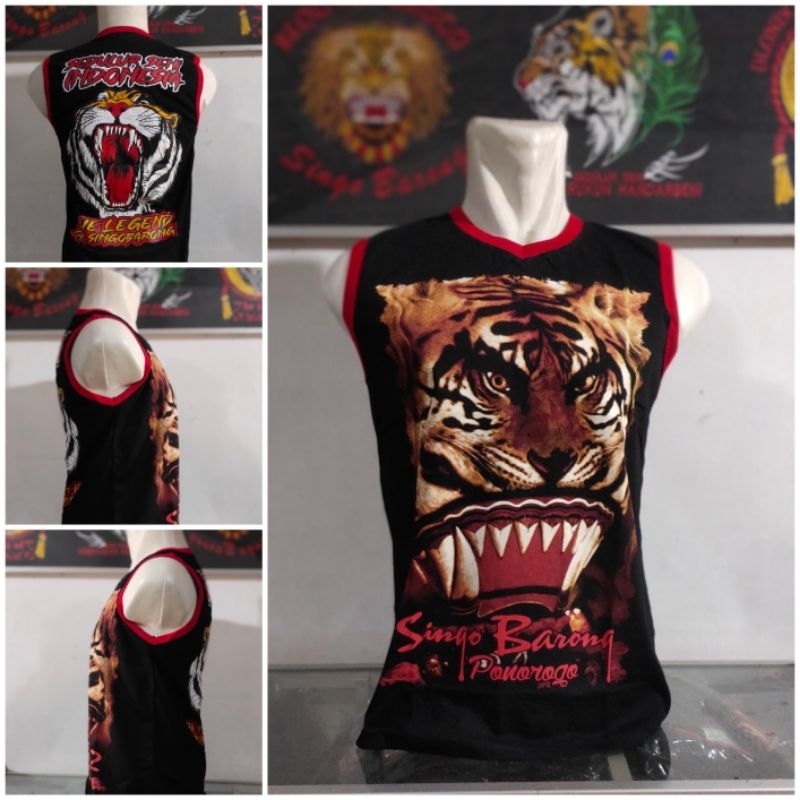 Jual singlet singo barong / singlet barong / kaos reog / kaos budaya ...