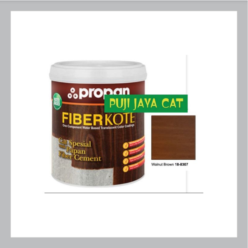 Jual Propan cat fiberkote 889 Walnut Brown 18-8307 Doff 1Lt | Shopee ...