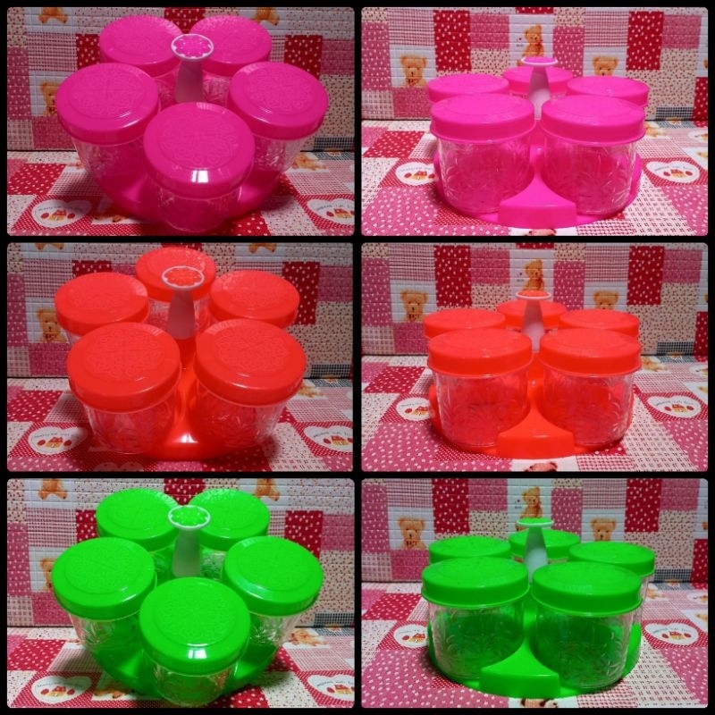 Jual TOPLES SET KENZO 5 PCS toples set kue kering toples set makanan ...