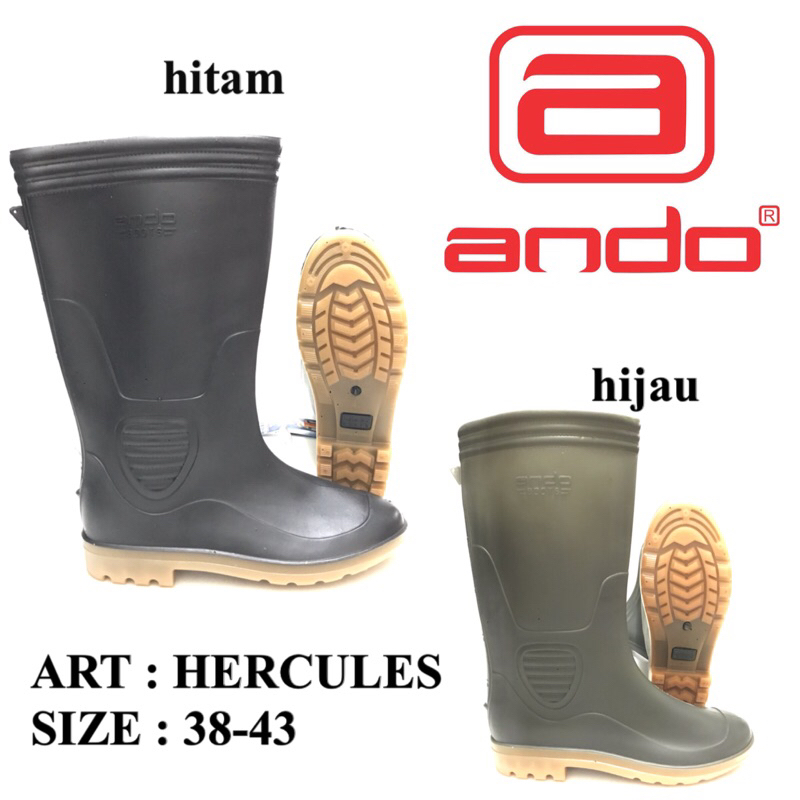 Jual Sepatu Pabrik Safety Boots ANDO Hercules Sepatu Tinggi Kontruksi ...