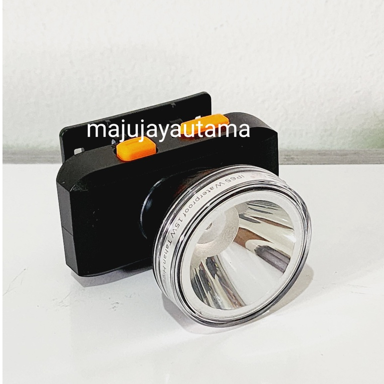 Jual Senter Kepala 15 watt baterai lithium tahan hingga 15 Jam | Shopee ...