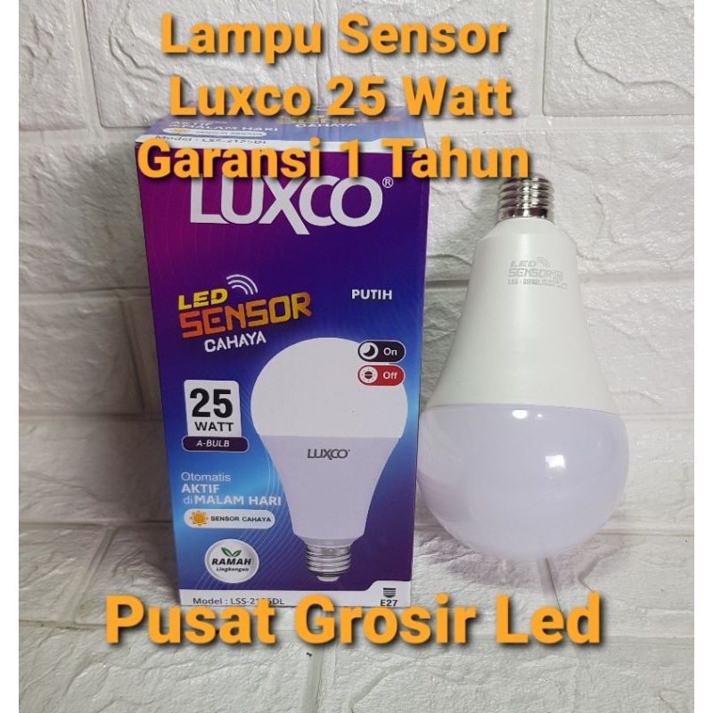 Jual Lampu Light Sensor Luxco 25 Watt Garansi 1 Tahun / Lampu Sensor Cahaya Luxco 25 watt ...