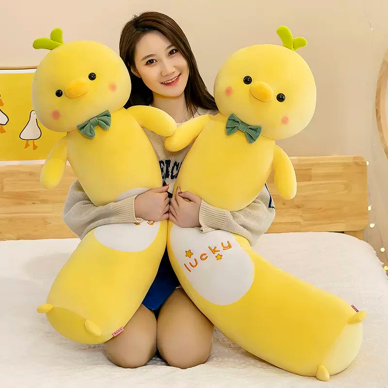 Jual Boneka Guling Bebek Piyo Lucky Bahan Yelvo Import Guling Boneka ...