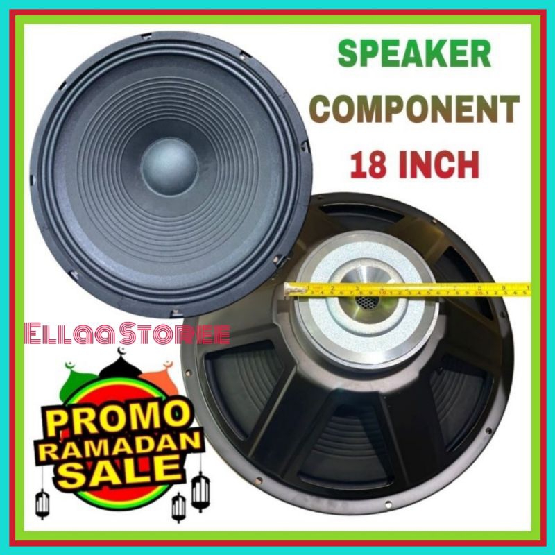Jual Speaker Component 18 Inch Max 2000 Watt Mid,Low Subwoofer 8 Ohm ...