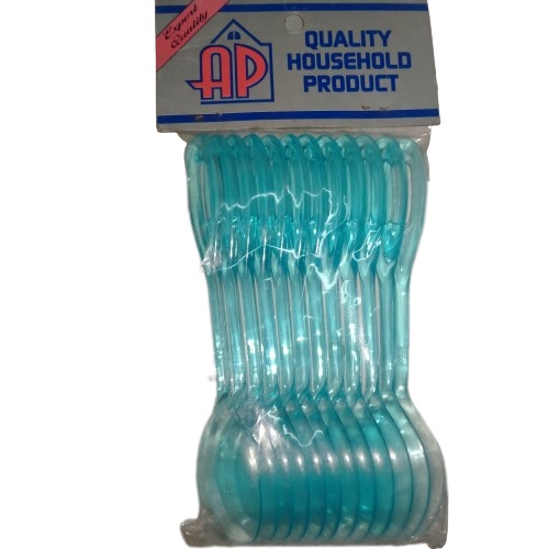 Jual [3 pack] Sendok Teh Crystal Biru | Sendok Teh Transparan Biru ...