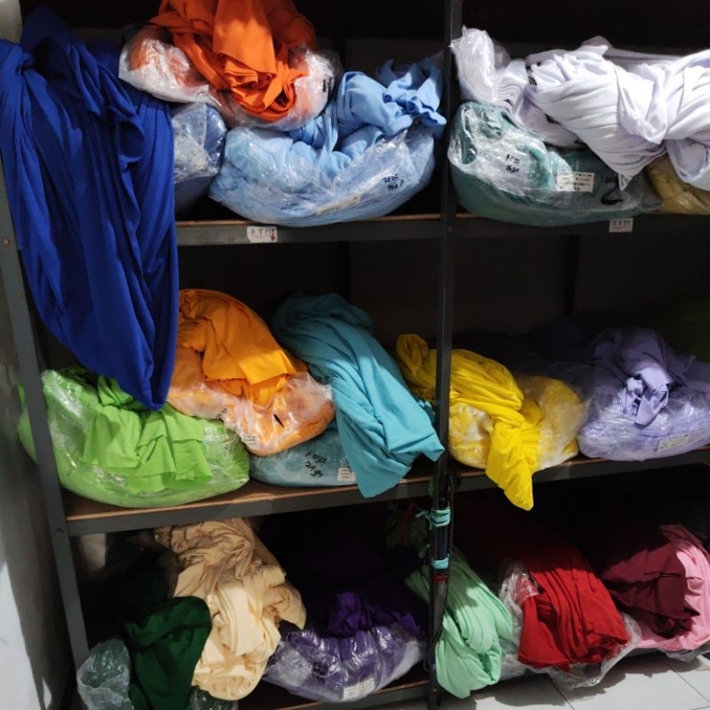 Jual Kain Kaos Kiloan|Pe40 lebar 120cm|BTM Tebal|TBL | Shopee Indonesia