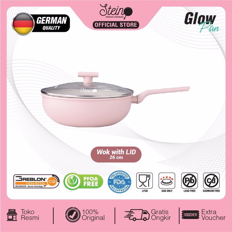 Jual Stein Wok Glow pan Stein cookware satuan [ Glowpan series ] Wok ...