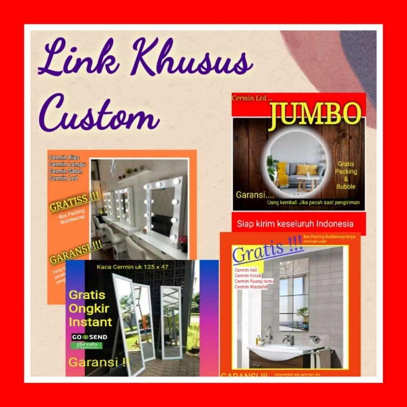 Jual Custom Cermin Aestetick Custom Cermin Rias Jumbo Cermin Frame ...