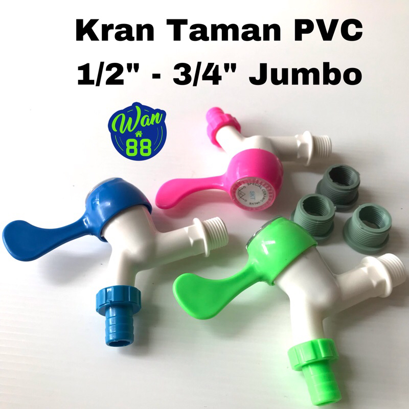 Jual Kran Taman PVC 1/2-3/4 inch SKT Jumbo harga per 1 pc | Shopee ...