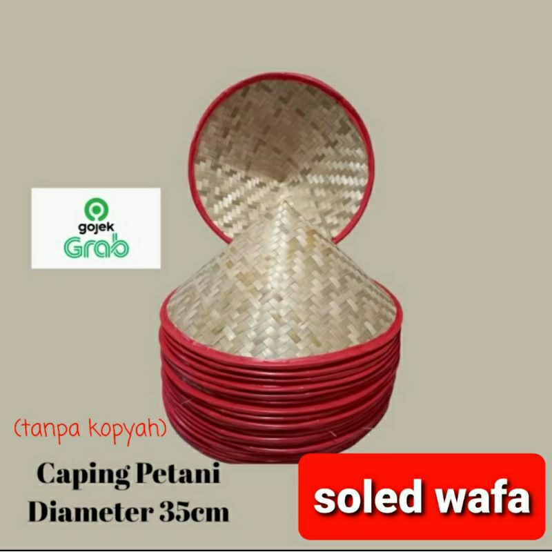 Jual CAPING BAMBU TOPI PETANI LUKIS ANAK ABANGAN 35CM-tanpa kopyah ...