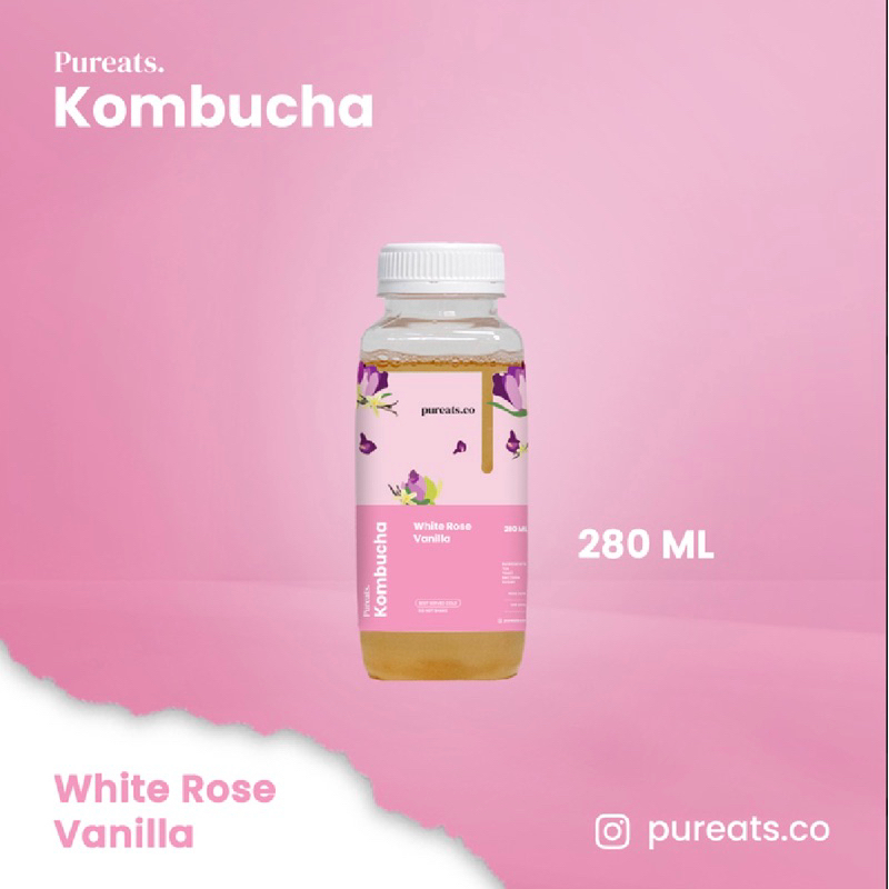 Jual Pure Kombucha 280ml - White Rose Vanilla | Shopee Indonesia
