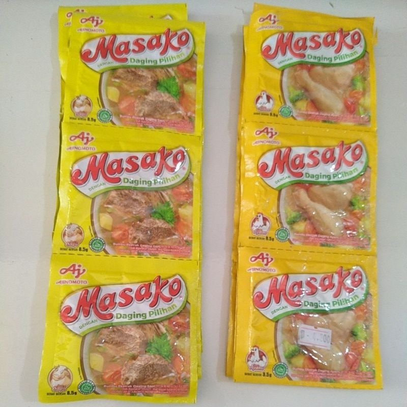 Jual Masako Renteng Isi 12 Sachet Ayam & Sapi | Shopee Indonesia