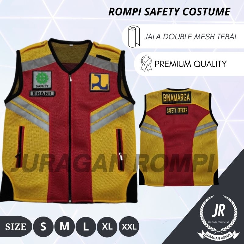 Jual Rompi PUPR Kementerian Binamarga | Rompi PUPR Safety | Full Logo ...