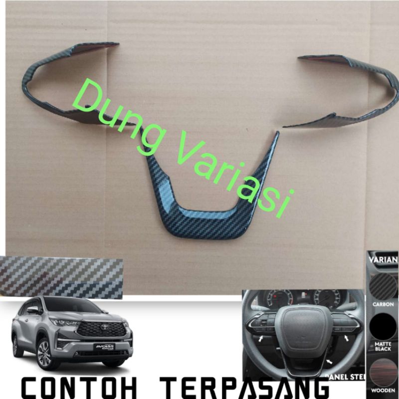 Jual Panel Steering ( Stir) wheel Innova Zenix 2023 2024 2025 3pcs wood ...