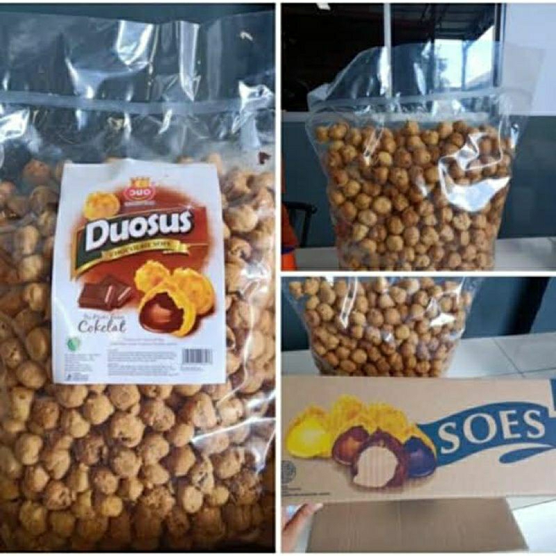 Jual DUOSUS COKLAT 1KG | KUE SUS COKLAT KERING 1KG | Shopee Indonesia